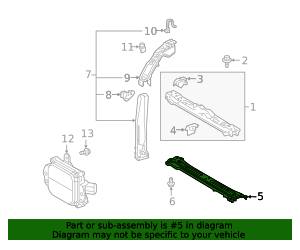 57104-0R050 - Lower Tie Bar - 2019-2024 Toyota | Nucar Toyota of North ...
