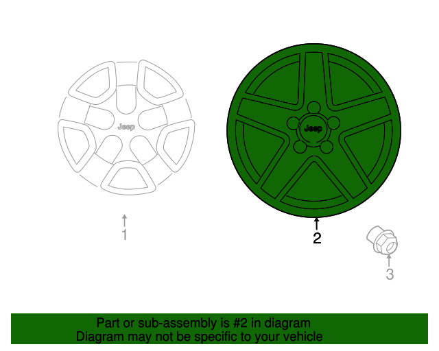 2007-2017 Mopar 16 Inch - Plain Steel Wheel 5105078AB | TascaParts.com
