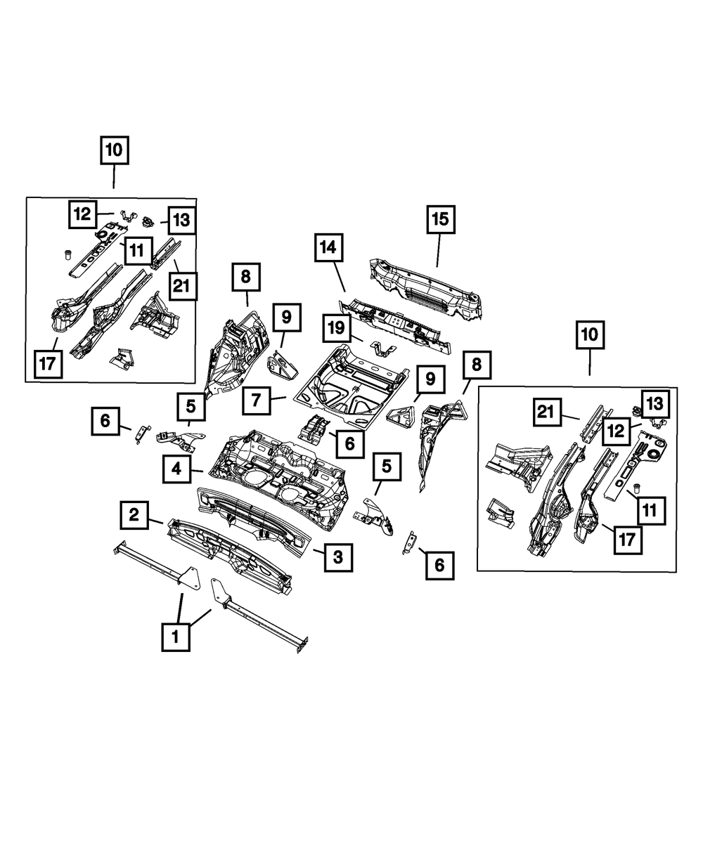 2014-2018 Jeep Cherokee OEM NEW 14-18 Mopar Jeep Cherokee Rear Body ...