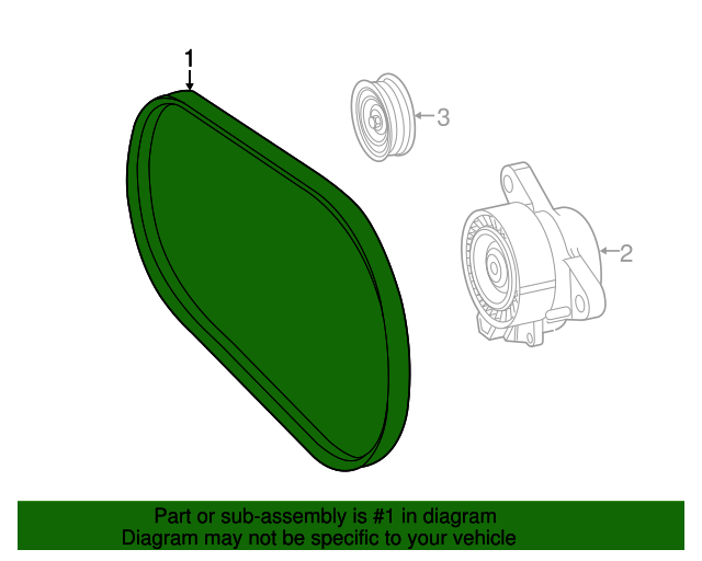 003-993-75-96 - Serpentine Belt 2015-2020 Mercedes-Benz | Mercedes-Benz ...
