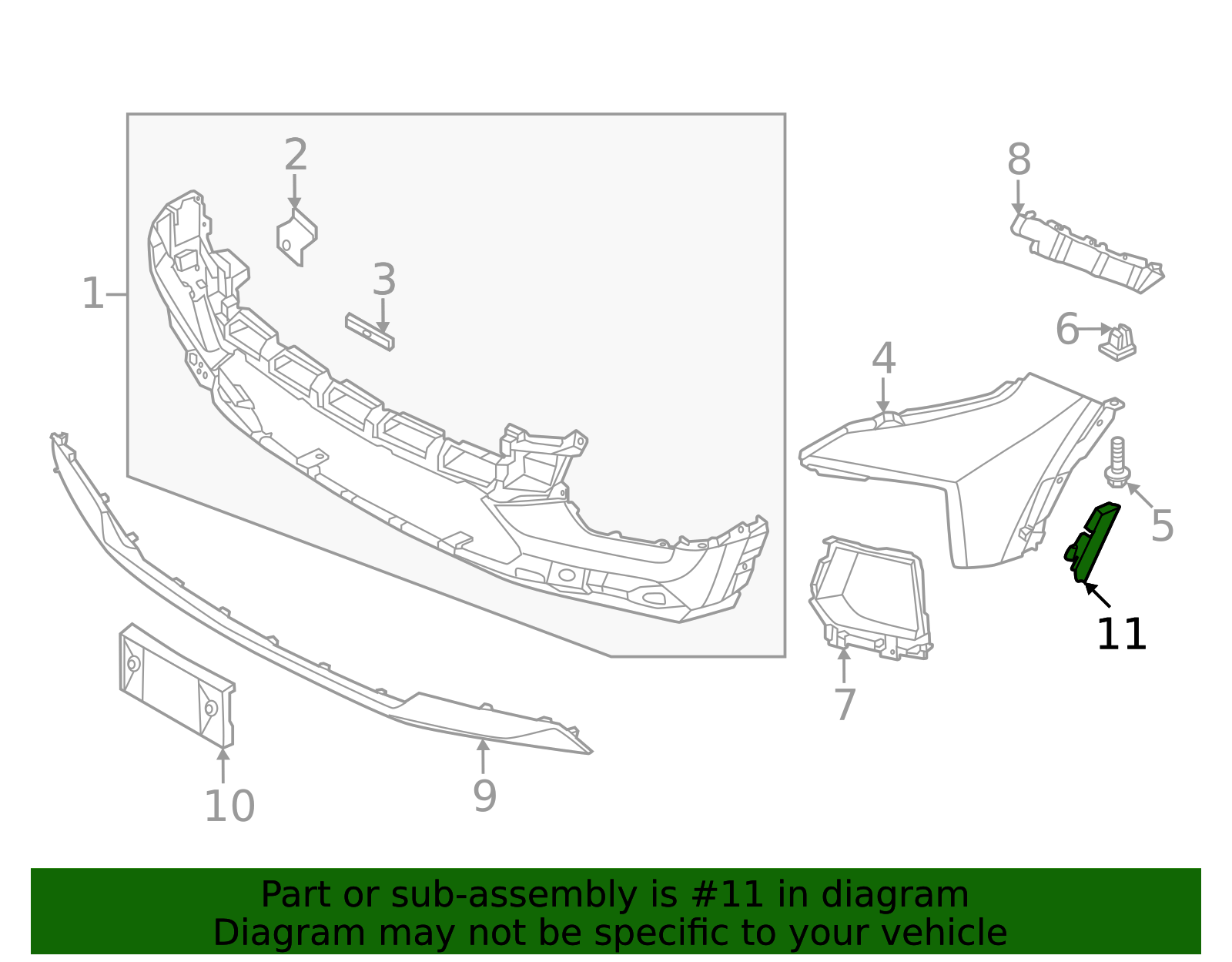 92302-K5000 - 2022-2024 Hyundai Santa Cruz - Repeater Lamp | Hyundai ...