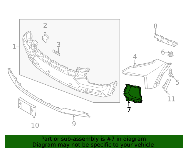 2022-2024 Hyundai Santa Cruz Fog Light Trim 86596-K5000 ...