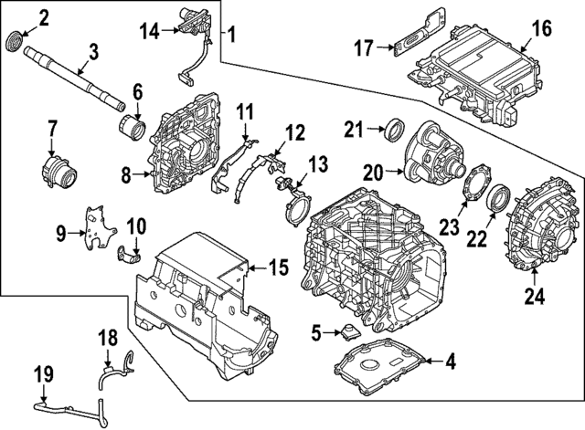 NL3Z-7G276-B - Hybrid Electric Motor Wiring Harness 2022-2024 Ford F ...