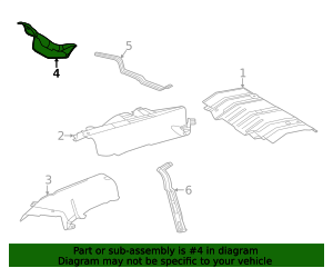 2019-2025 Toyota Exhaust Heat Shield 58151-0R020 | Toyota Parts Center