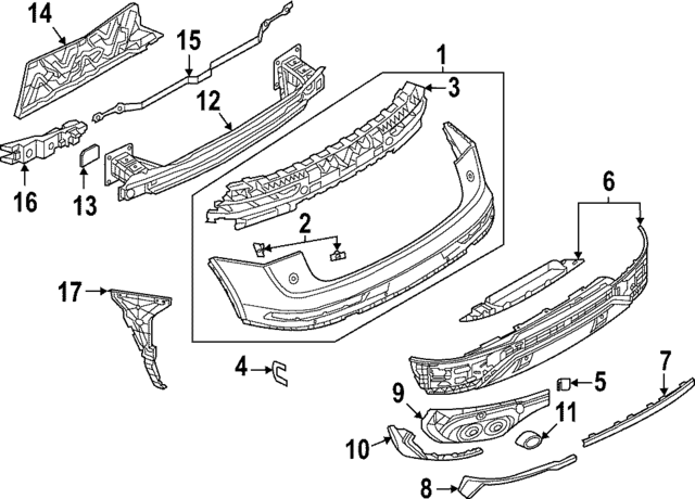 2021-2024 Audi SQ5 Sportback Outer Molding 80F-807-968-A-T94 | Audi USA ...