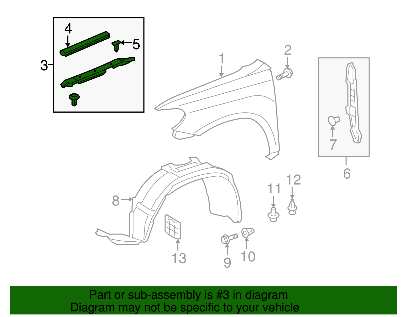 2011-2013 Toyota Highlander Hood Seal 53808-48041 | Discount Parts Monster