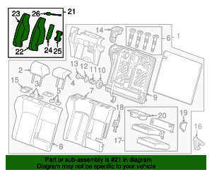 94524954 - F Bolster 2015-2016 Chevrolet | AutoNation Parts