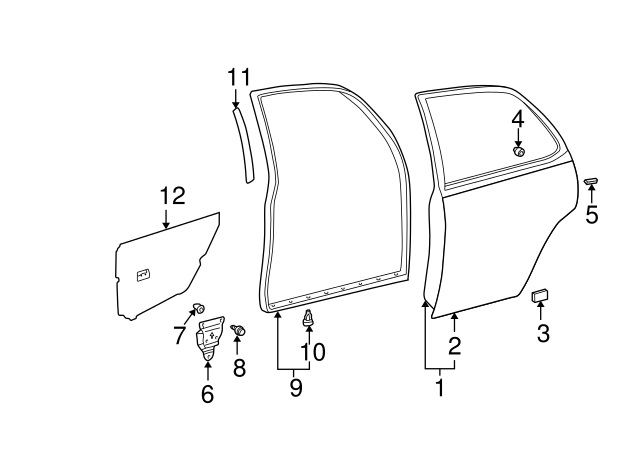 90189-06227 - Bumper Cover Reinforcement Grommet - 2002-2023 Toyota ...