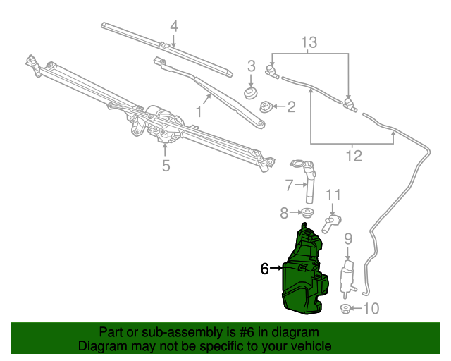 2016-2019 Buick Cascada Windshield Washer Fluid Reservoir 13260579 ...