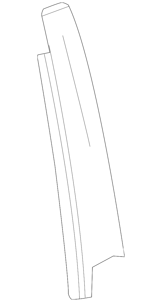 2010-2017 GM Front Passenger Side Door Window Frame Rear Applique ...