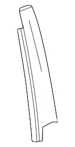 84006057 - Front Passenger Side Door Window Frame Rear Applique 2010 ...