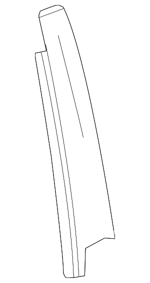 2010-2017 GM Front Passenger Side Door Window Frame Rear Applique ...