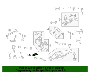 2009-2019 Ford Lower Control Arm Nut -W713940-S900 | QuirkParts