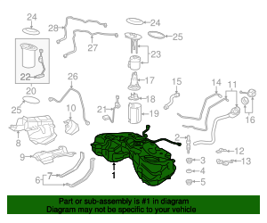 2013-2021 Lexus Fuel Tank 77001-24110 | OEM Parts Online