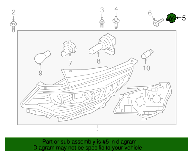 2003-2020 Kia OEM NEW 2003-2020 Kia Optima Left Or Right Headlamp ...