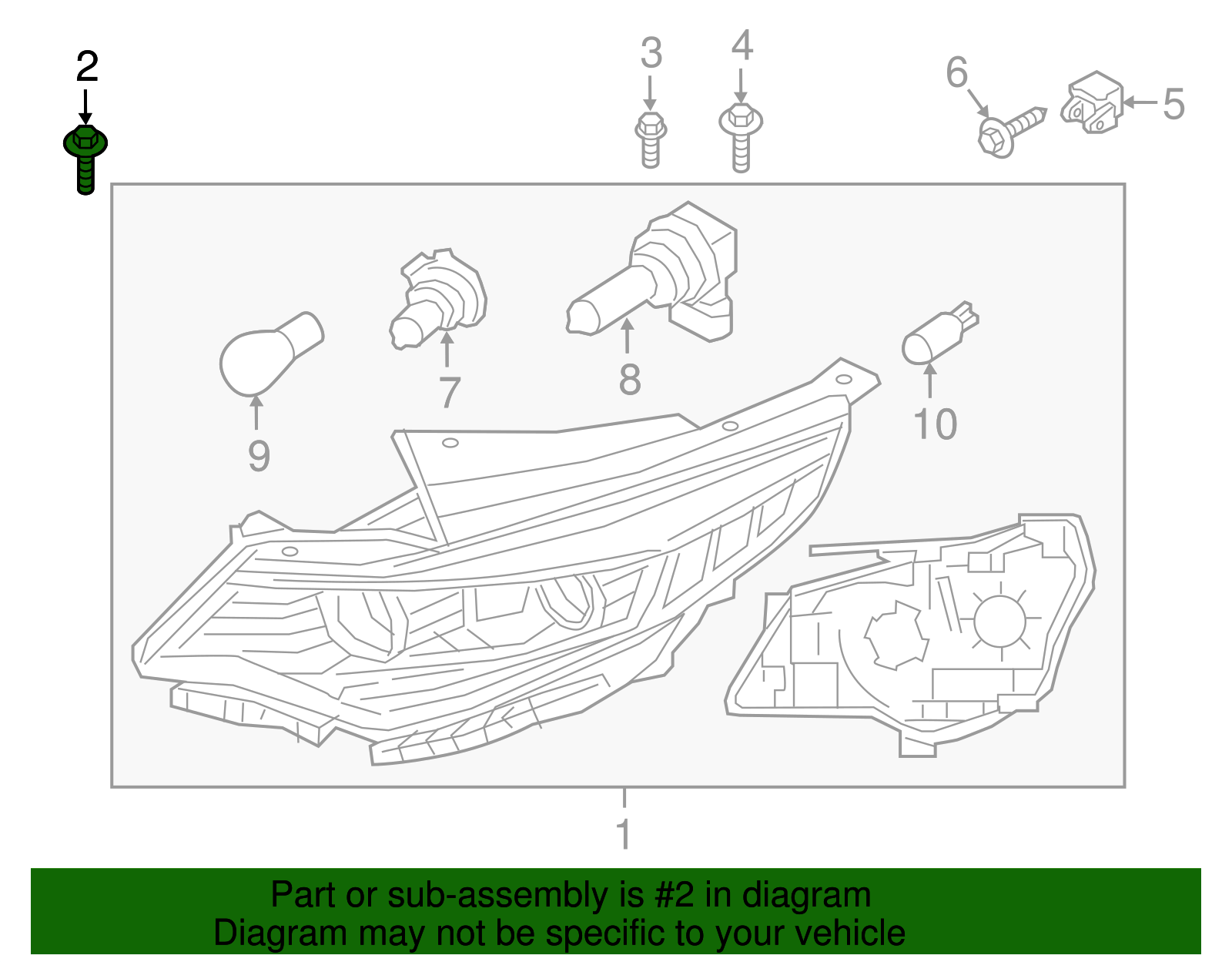 10145-06257B - Headlamp Assembly Bolt 2011-2025 Kia | Kia.Parts Store