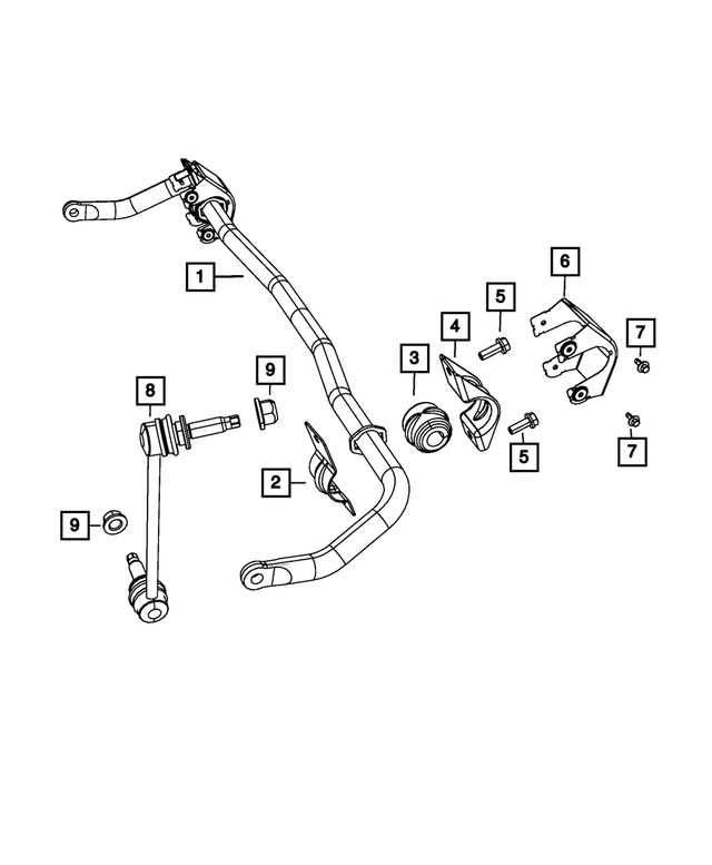 MOPAR STABILIZER BAR CUSHION - 68236944AA - 68236944AA | Mopar Online Parts