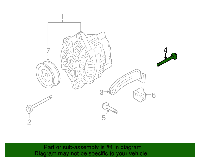 37462-22000 - Mount Bracket Adjust Bolt 2004-2023 Kia | Kia.Parts Store