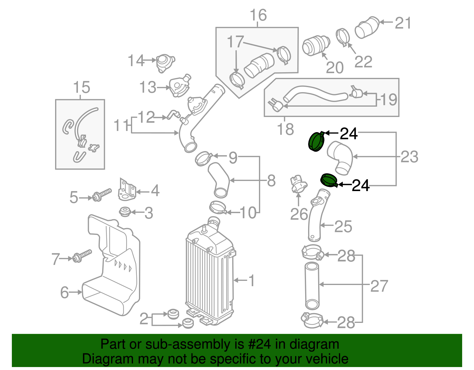 2013-2023 Hyundai Clamp 28292-3A070 | Retail Performance Auto Parts