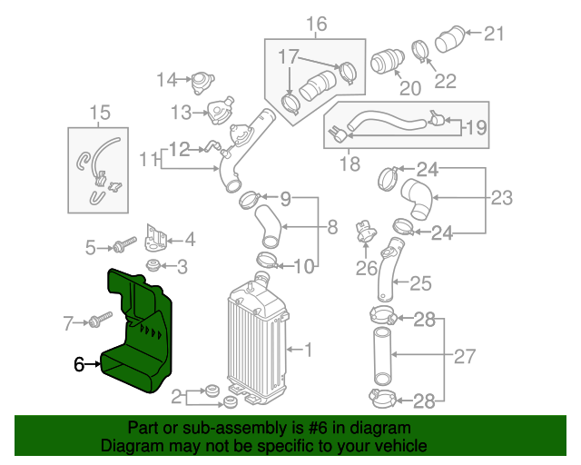 2016-2018 Hyundai Tucson Air Duct 28277-2B740 | OEM Parts Online