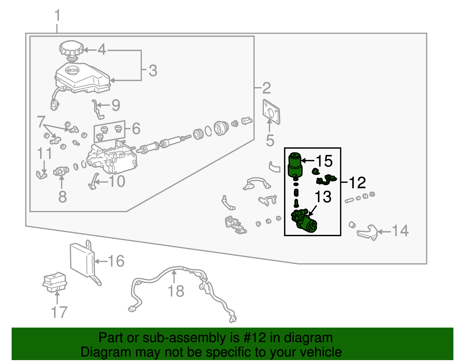 1998-2007 Toyota Brake Booster Land Cruiser 4Runner Tundra | Sparks Parts