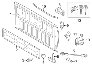 65700-0C090 - Tail Gate 2014-2021 Toyota Tundra | Longo Toyota Parts
