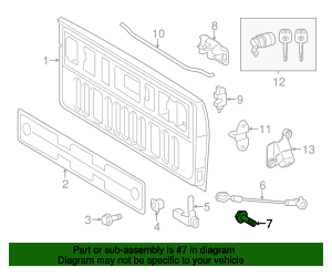 2000-2024 Toyota Tundra Tailgate Support Cable Bolt 68965-0C010 | OEM ...