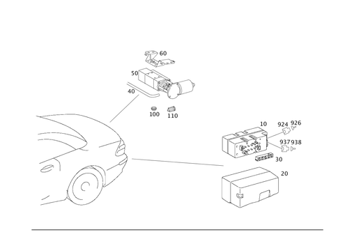 Vacuum Pump and Connector for 2007 Mercedes-Benz SL550 | MB Online Parts