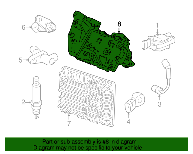 2016-2024 Chevrolet Camaro Engine Control Module Bracket 84825203 | OEM ...