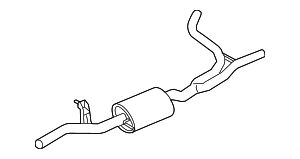 2017-2018 Porsche Macan Exhaust Pipe 95B-253-411-AY | Sunset Porsche Parts