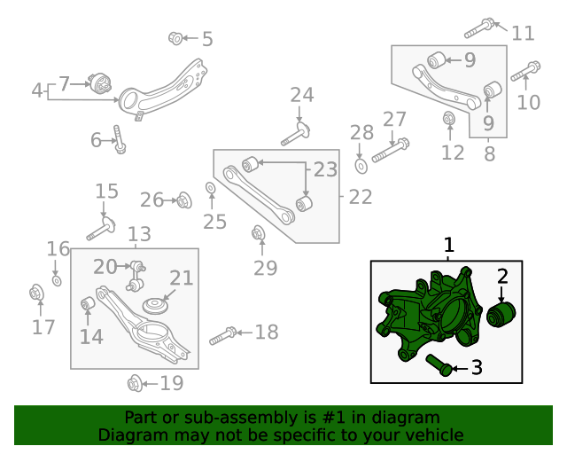 2021-2022 Kia Sorento Knuckle 52710-P2000 | TascaParts.com
