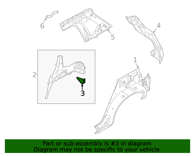 76758-6RR0A - Wheel Housing Bracket 2021-2024 Nissan Rogue | AutoNation ...