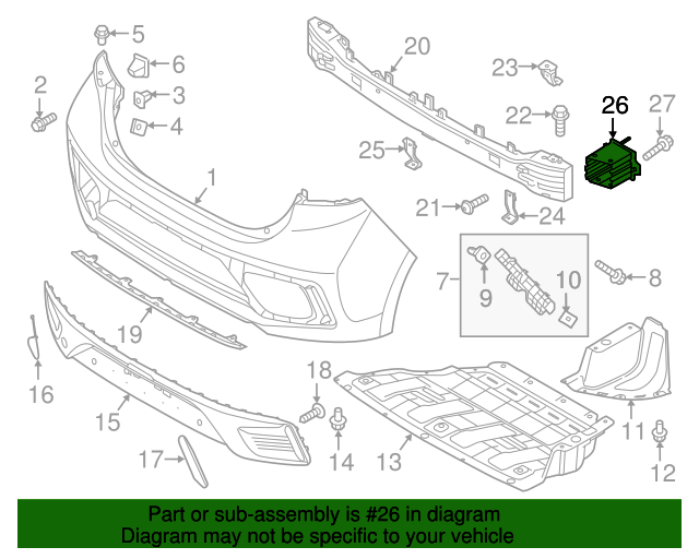 86641-G7000 - Stay Bracket 2017-2021 Hyundai Ioniq | AutoNationParts.com