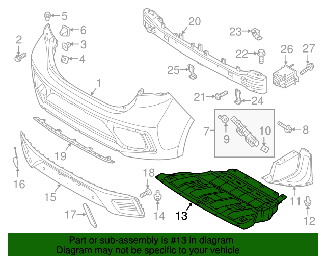 2020-2021 Hyundai Ioniq Under Cover 86691-G7500 | HyundaiParts.Online