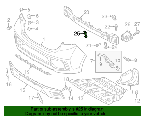 2017-2021 Hyundai Ioniq Impact Bar Lower Bracket 86637-G7000 | QuirkParts
