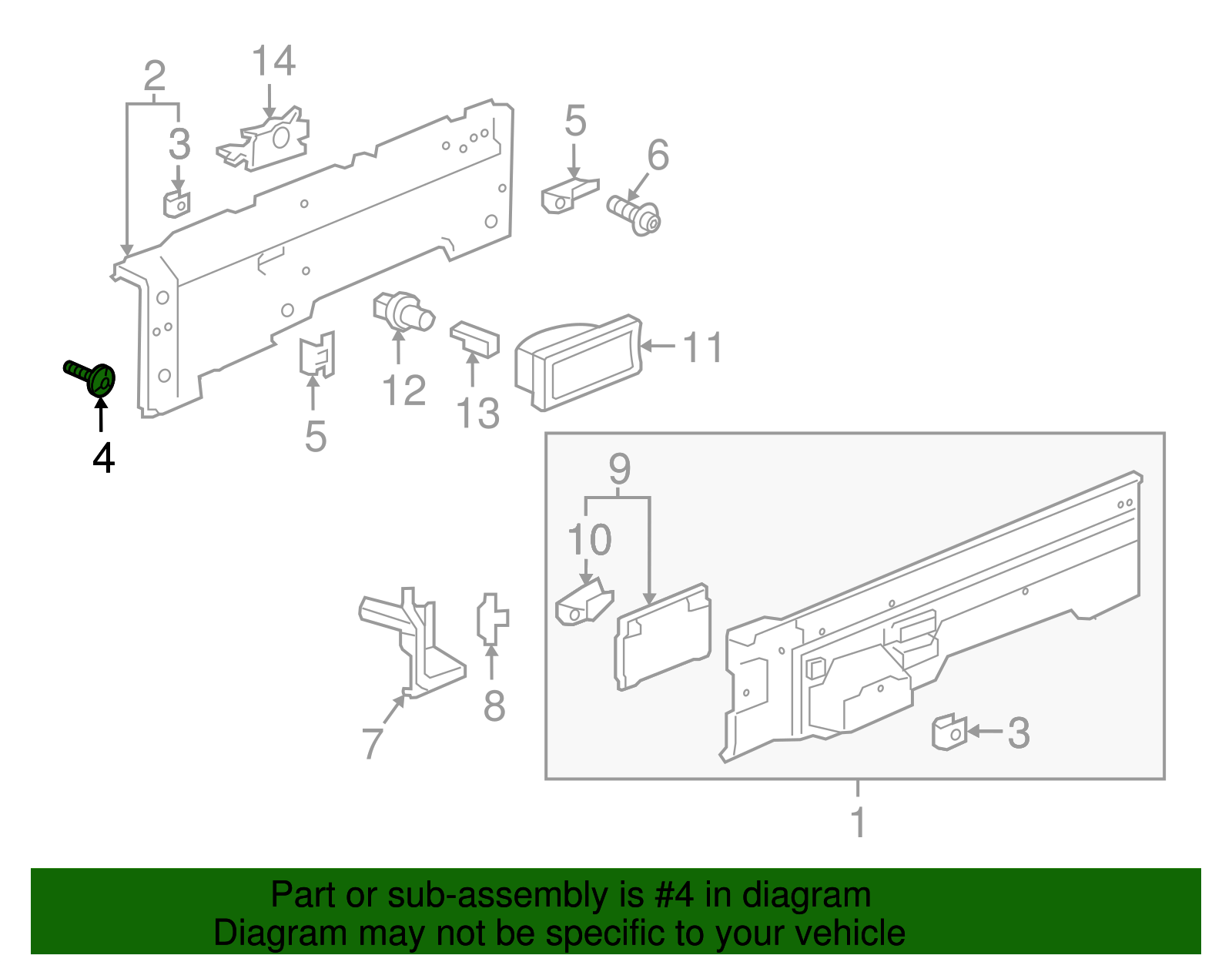 90109-T6Z-A00 - Bolt Shoulder (6X17.9) - 2017-2020 Honda Ridgeline ...
