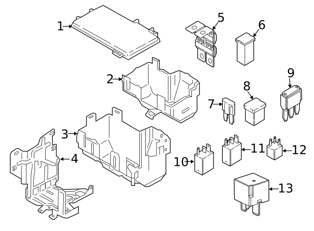 2020-2022 Ford F-350 Super Duty Fuse Box LC3Z-14A068-A | Varsity Ford