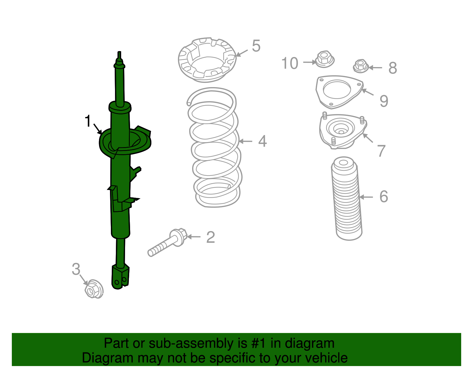 2009-2017 Infiniti Value Advantage™ COMPLETE STRUT ASSY WITH SPRING ...