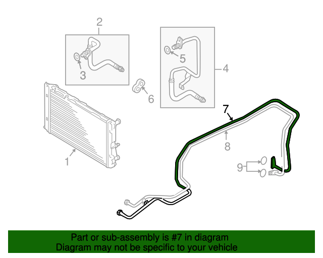 8K0-317-818-BP - Feed Line 2009-2012 Audi | Audi OEM Parts