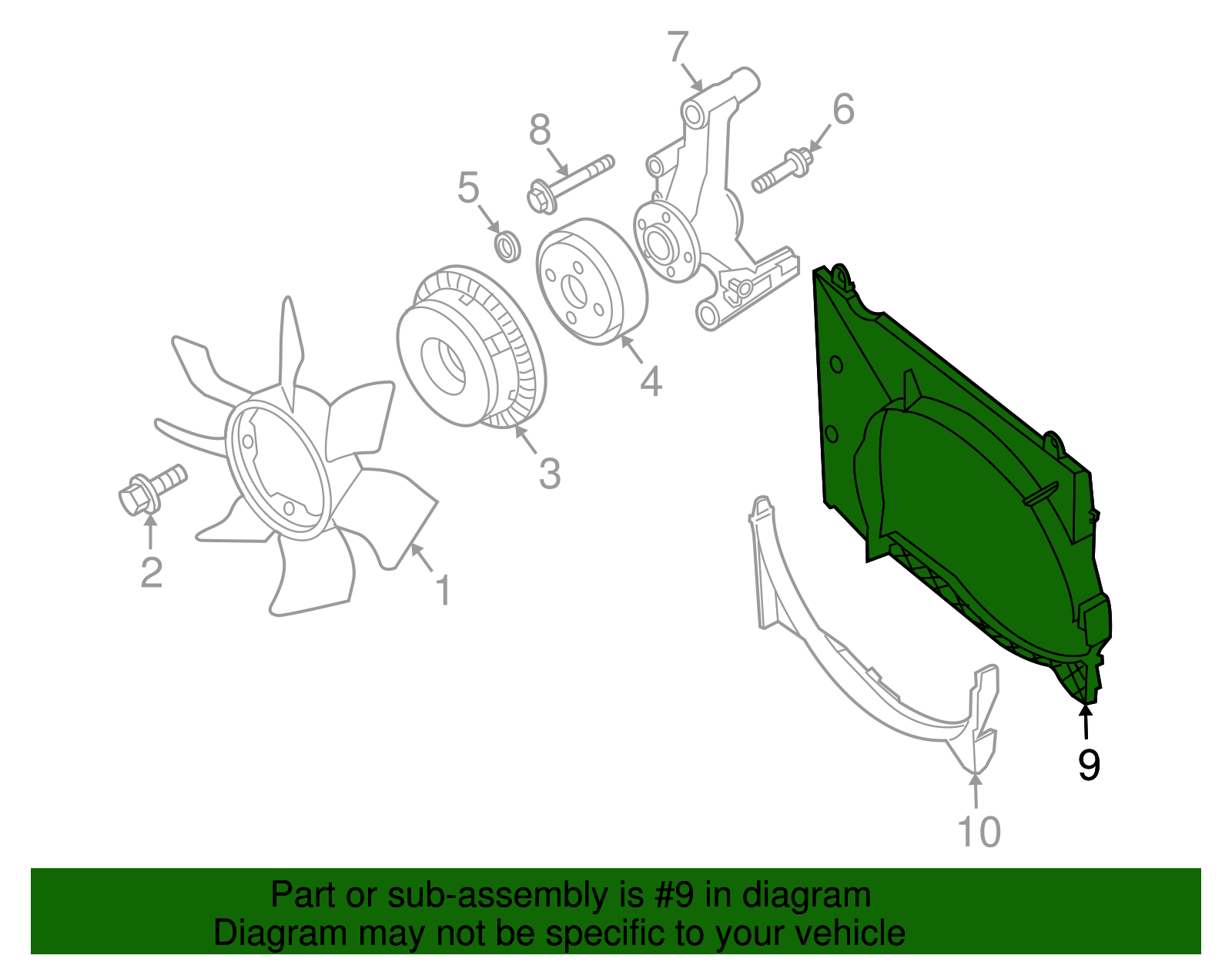 2005-2021 Nissan Fan Shroud 21476-9BK0C | OEM Parts Online