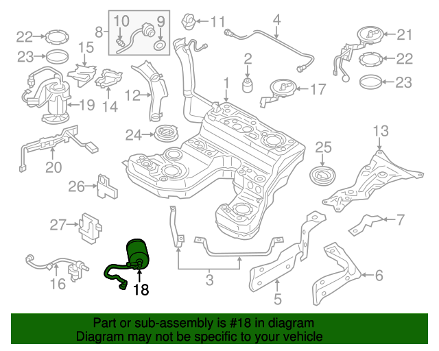 2014-2016 Audi Fuel Filter 8T0-127-401-A | Audi USA Parts