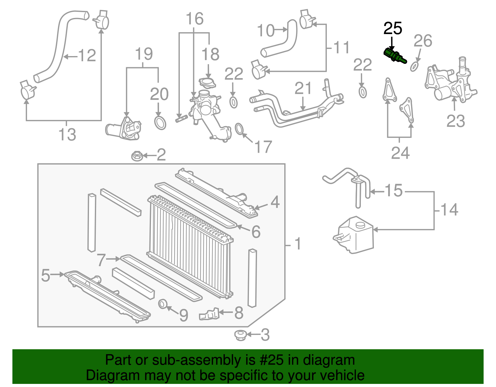 2005-2025 Lexus Coolant Temp Sensor 89422-33030 | OEM Parts Online