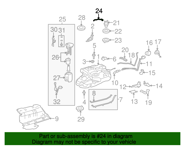 2004-2013 Toyota Highlander Vent Hose 77404-0E070 | Toyota Parts