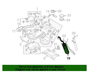 3D0-919-087-M - Electric Fuel Pump 2004-2009 Audi A8 Quattro | Audi OEM ...
