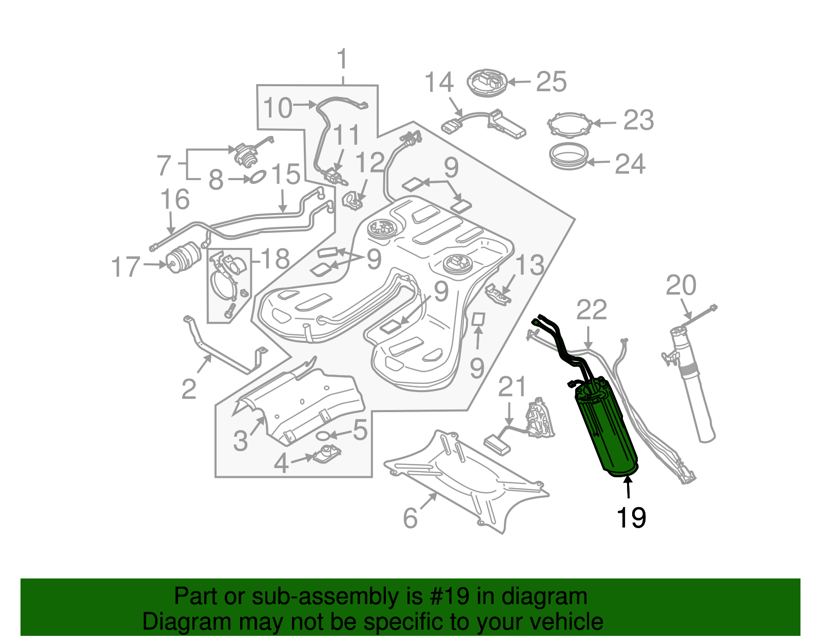 3D0-919-087-M - Electric Fuel Pump 2004-2009 Audi A8 Quattro | Audi OEM ...