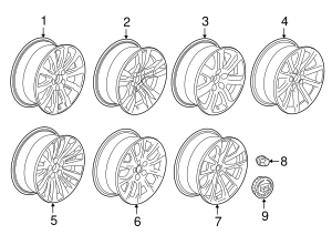 19302646 - 19 Wheel Aluminum - 2014-2019 Cadillac CTS | Findlay Part