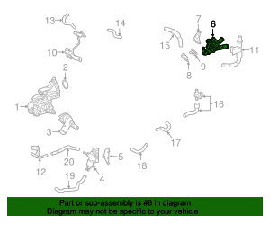16351-25040 - Engine Coolant Outlet Flange - 2018-2023 Toyota | OEM ...