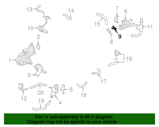2018-2023 Toyota Temp Sensor Clip 90468-14044 | Toyota Parts