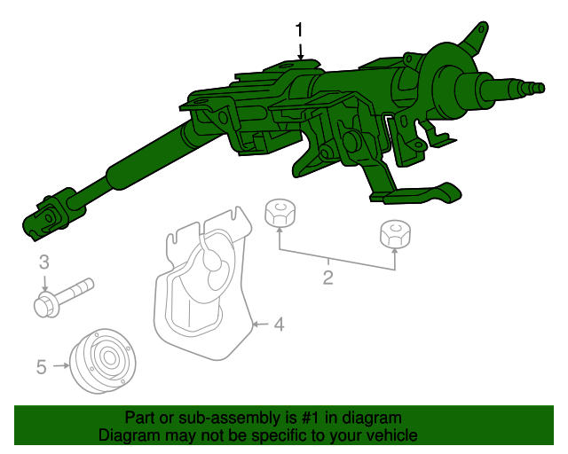 2007-2012 Mazda CX-9 Steering Column TD11-32-100D | Parts for Mazda