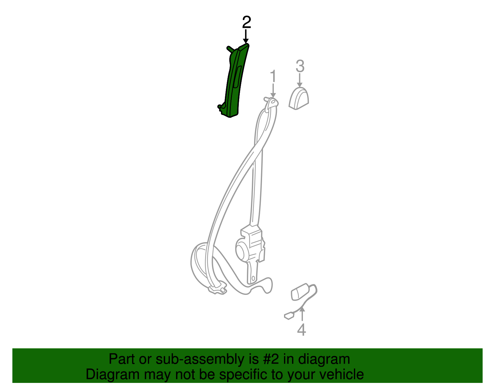 2000-2003 Nissan Maxima Adjuster 87824-2Y000 | Bill Kay Nissan Parts